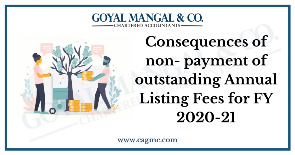 Consequences of non- payment of outstanding Annual Listing Fees