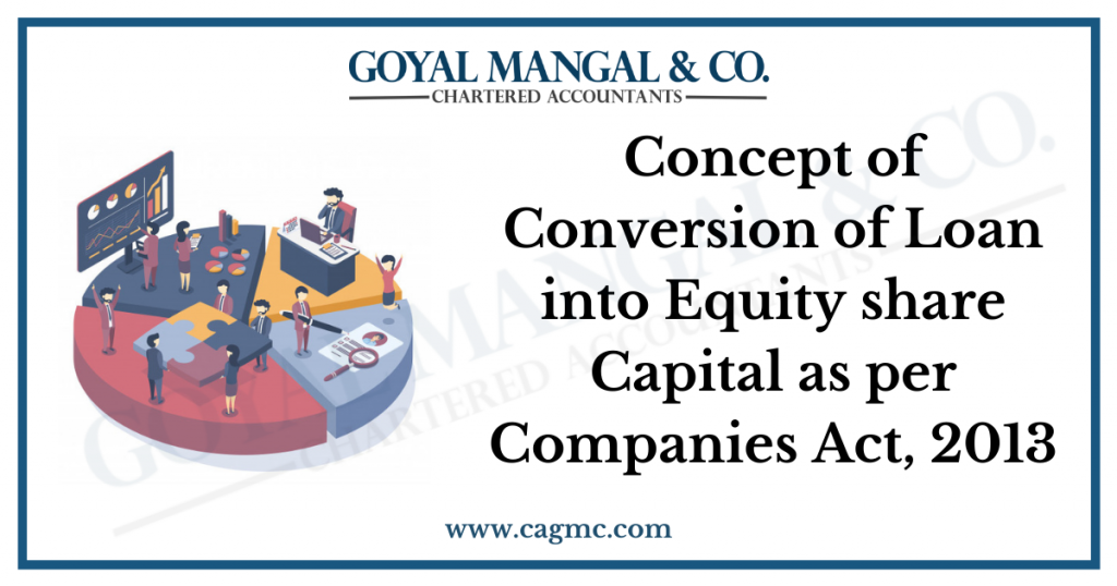 Concept of conversion of loan into equity share capital as per ...