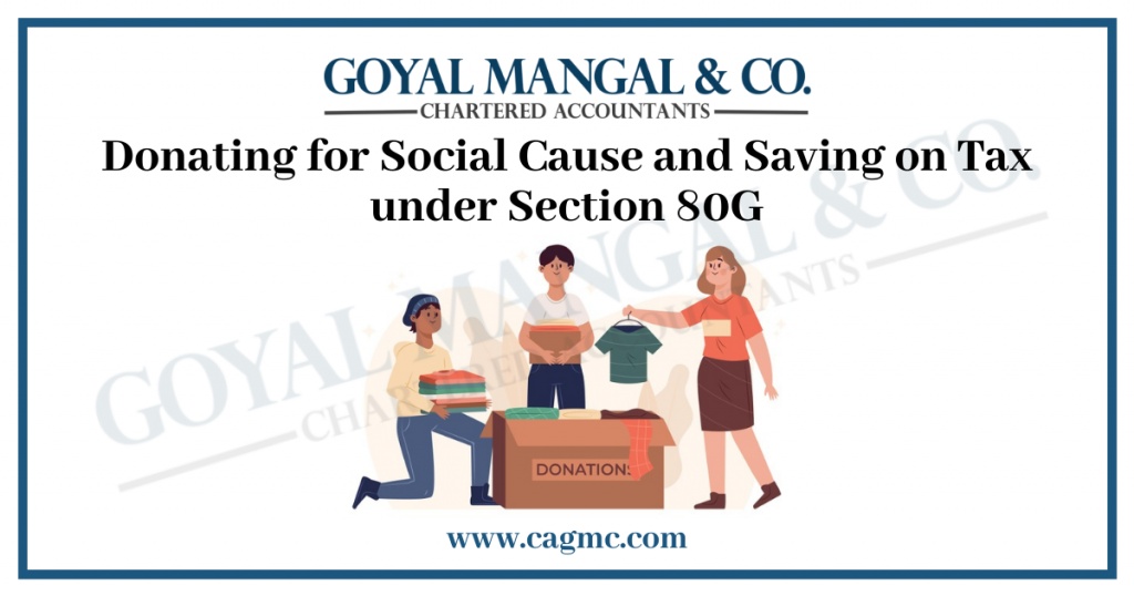 Donating for Social Cause and Saving on Tax under Section 80G
