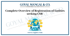 Registration of Entities seeking CSR: Complete Overview - CAGMC