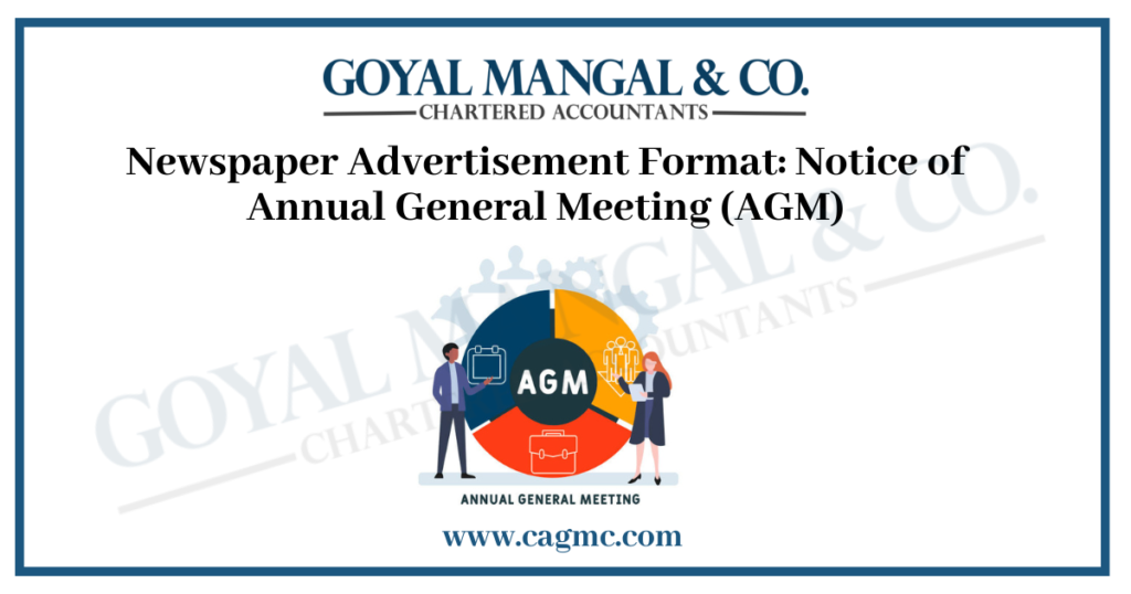 Notice of Annual General Meeting (AGM) - CAGMC